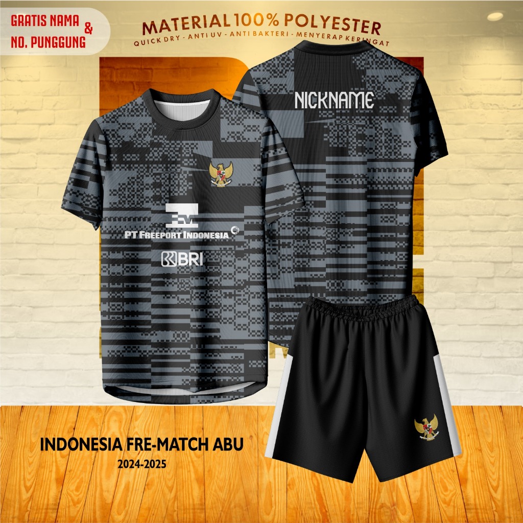 Jual Jersey/Baju TIMNAS LATHIAN HITAM ABU 2024 SUPORTER Gratis Name Set ...