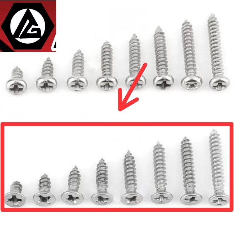 Jual [Paket 100pcs] Sekrup Tapping FH (FAB F+AB) #6x2" (5cm) Moonlion ...