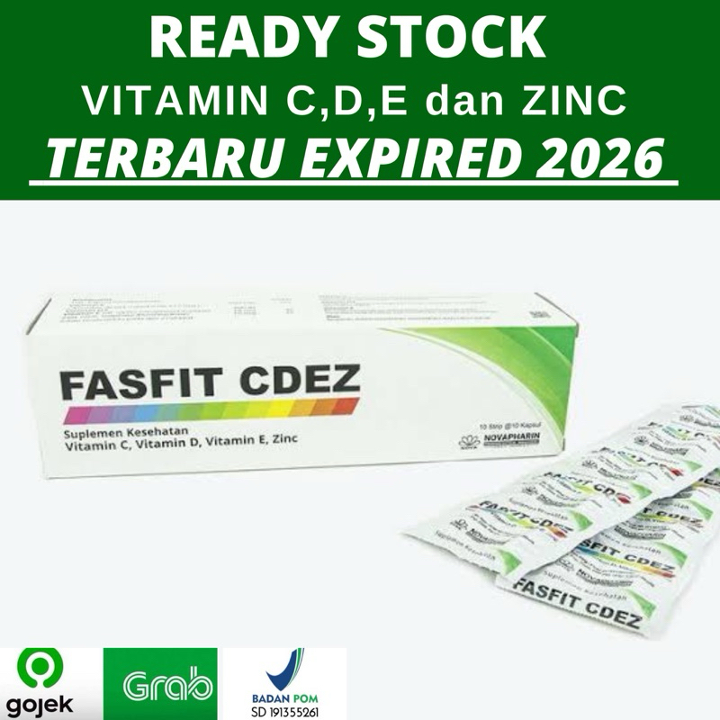 Jual Fasfit C / Fasfit cdez isi 100 / multivitamin c 500mv | Shopee ...