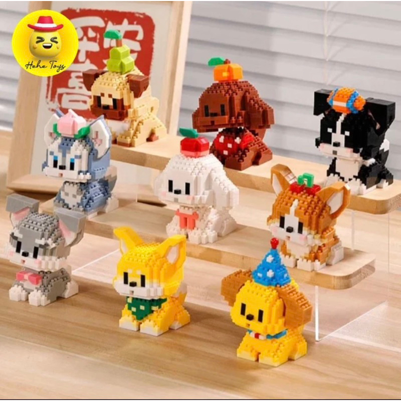 Jual Dog block 6067-1- 6067-9 small brick | Shopee Indonesia