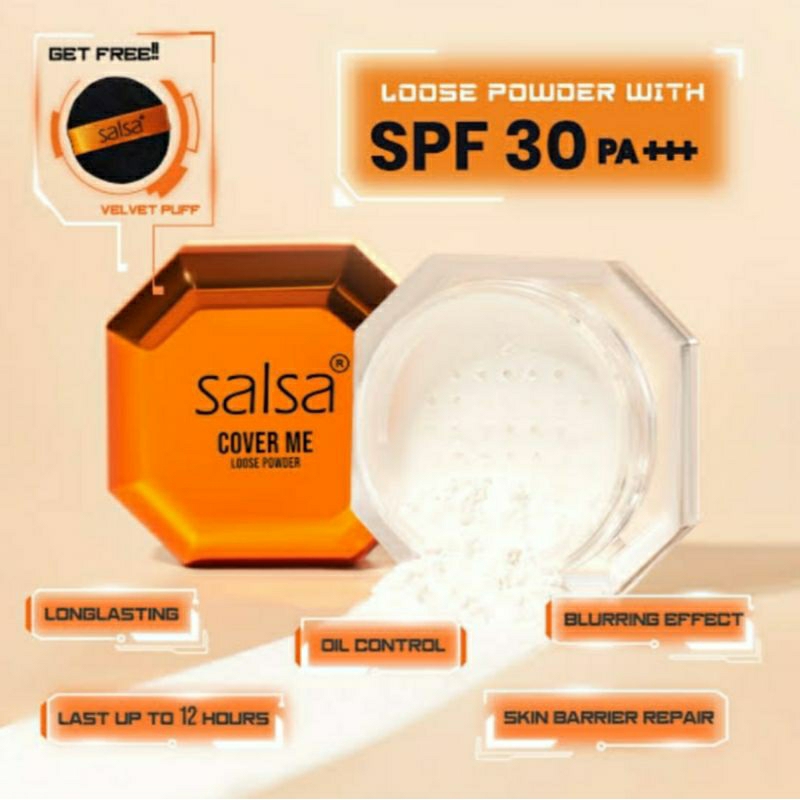 Jual New SALSA Cover Me Loose Powder With SPF 30 PA+++ | Shopee Indonesia