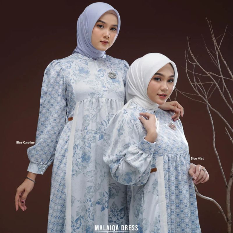 Jual DR204| MALAIQA DRESS / QEENA DRESS by Nadheera Luxury [NEW - ND White Pattern Series] Gamis ...