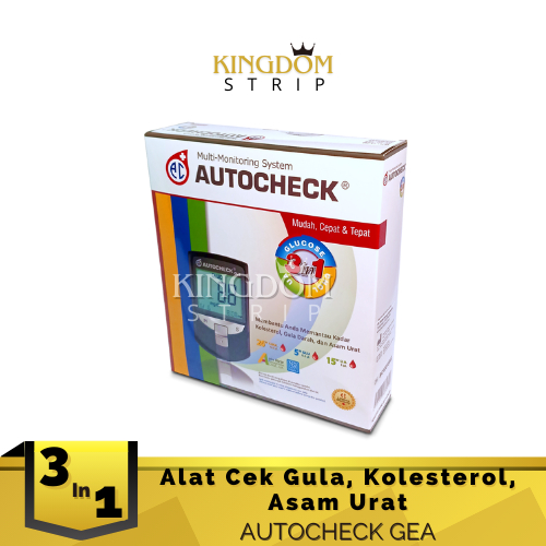 Jual Alat Autocheck 3 in 1 GCU (Gula, Kolesterol, Asam Urat) | Shopee ...