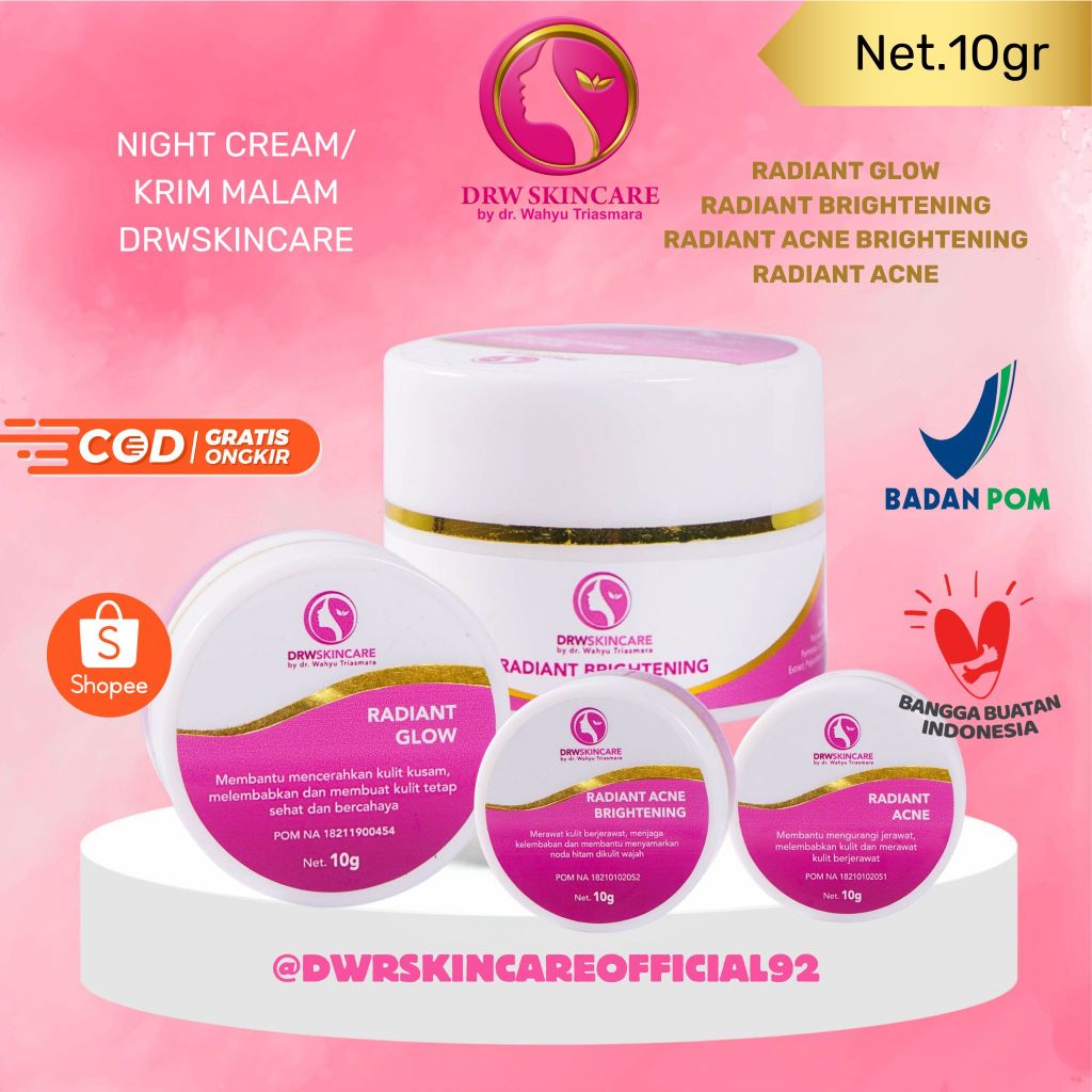 Jual KRIM MALAM NIGHT CREAM DRWSKINCARE RG-RB-RAB-RA BPOM ORI | Shopee ...