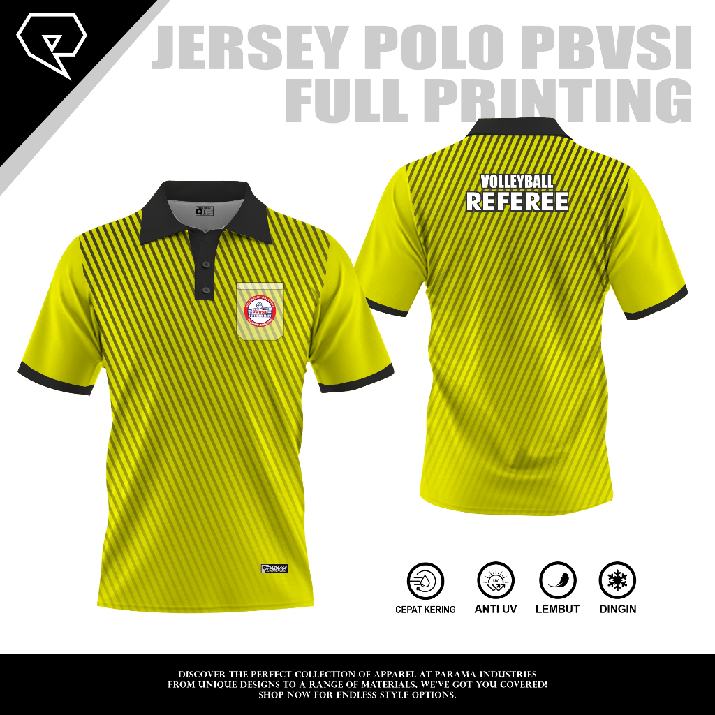 Jual [Ready Stock] Parama Industries || Jersey Premium Referee Volley ...