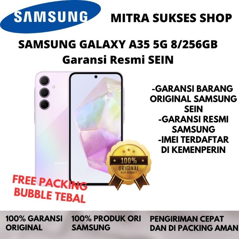 Jual Samsung Galaxy A35 5g 8 256gb Garansi Sein Resmi Exynos 1380 Nfc