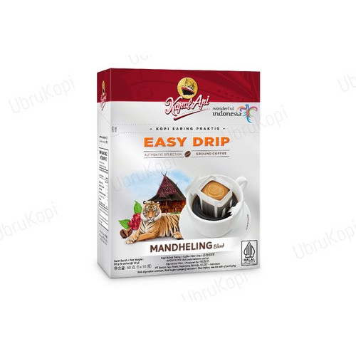 Jual Kopi KAPAL API EASY DRIP MANDHELING isi 5 Sachet Ground Coffee ...