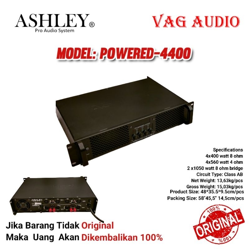Jual POWER ASHLEY POWERED 4400, ORIGINAL ASHLEY | Shopee Indonesia