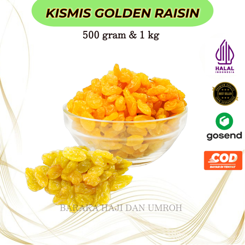 Jual Kismis Anggur Golden Raisin / Kismis Asam Manis Raisin Star untuk ...
