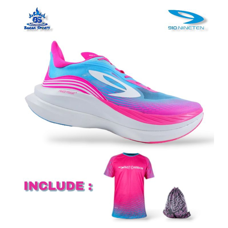 Jual Sepatu Lari 910 Nineten HAZE PRO CARBON PLATE - BIRU-MUDA / PUTIH ...