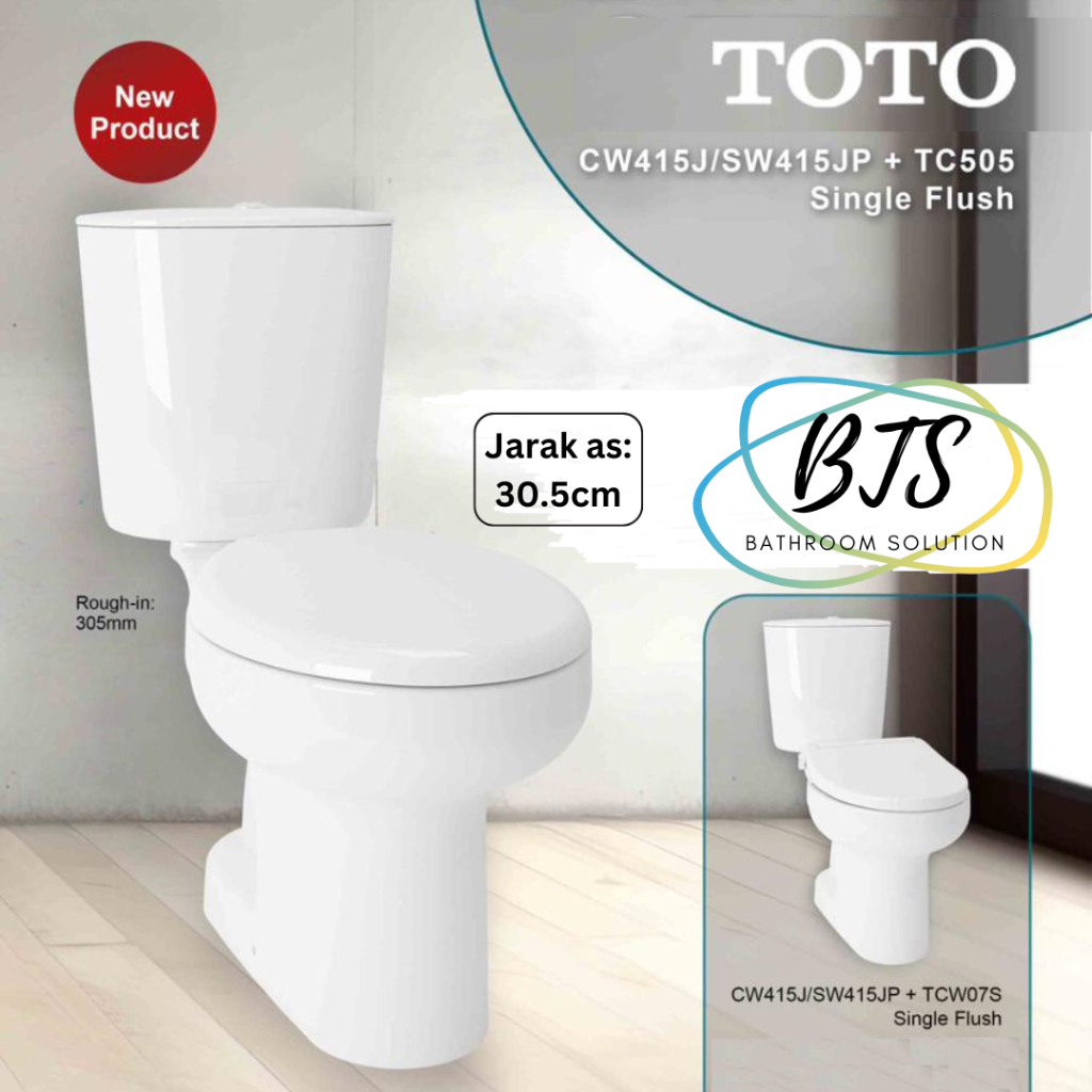 Jual Kloset duduk TOTO CW 415 J / CW415J / CW 415 J / CW415J NEW ...
