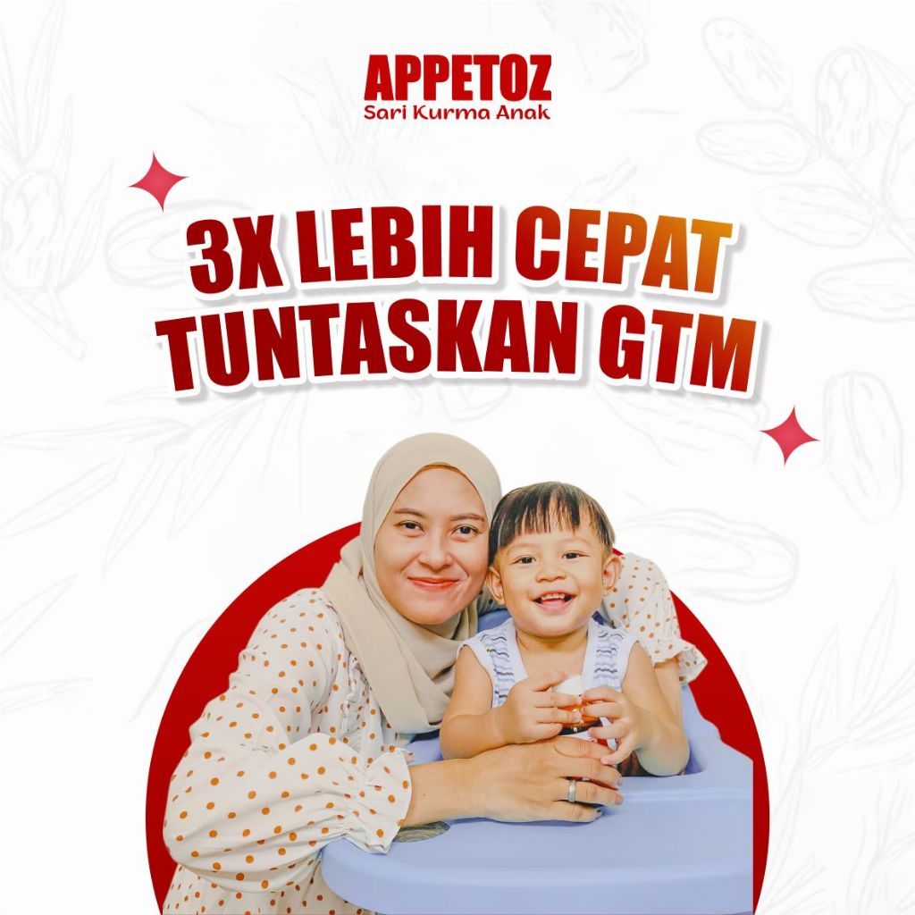 Jual Appetoz Sari Kurma Anak - 3x Lebih Cepat Atasi GTM | Tuntaskan ...