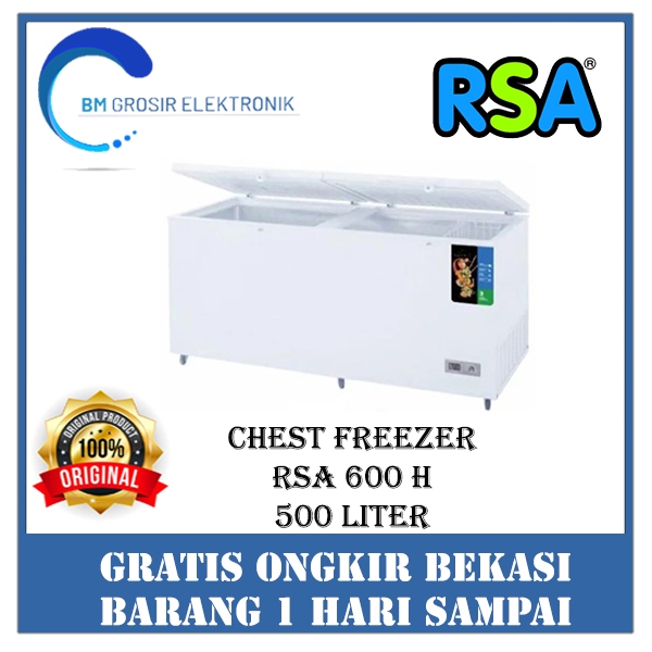 Jual RSA CHES FREEZER CF 600 H 500 LITER | Shopee Indonesia