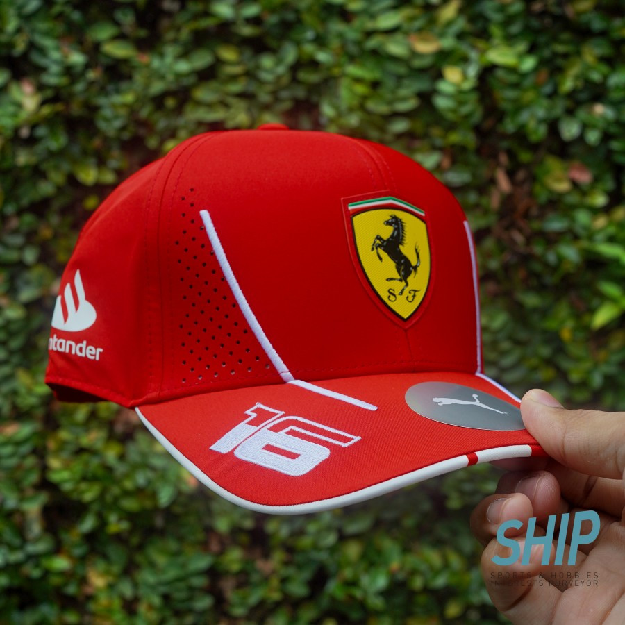 Jual Topi Driver cap LECLERC FERRARI original 2024 PUMA formula 1 F1 ...
