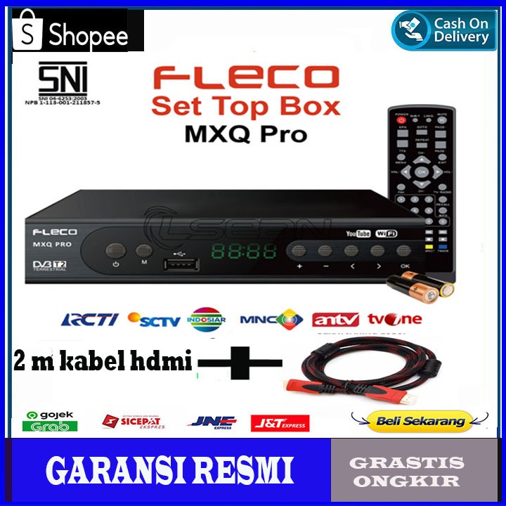 Jual Set Top Box TV Digital SNI STB Fleco MXQ PRO Full HD 1080p STB TV ...