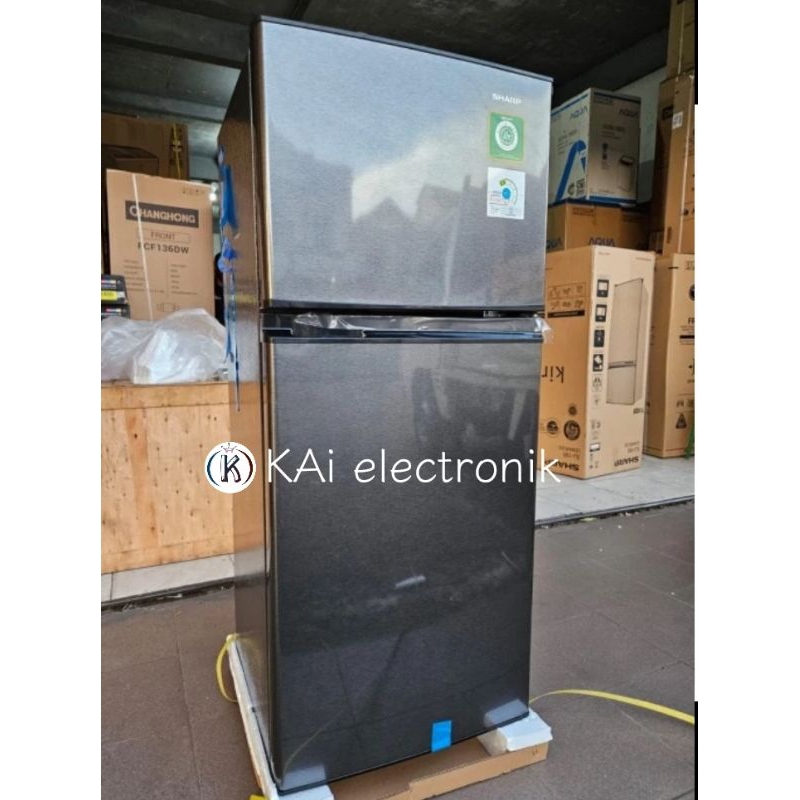 Jual kulkas sharp 2 pintu sj-195mnhs | Shopee Indonesia