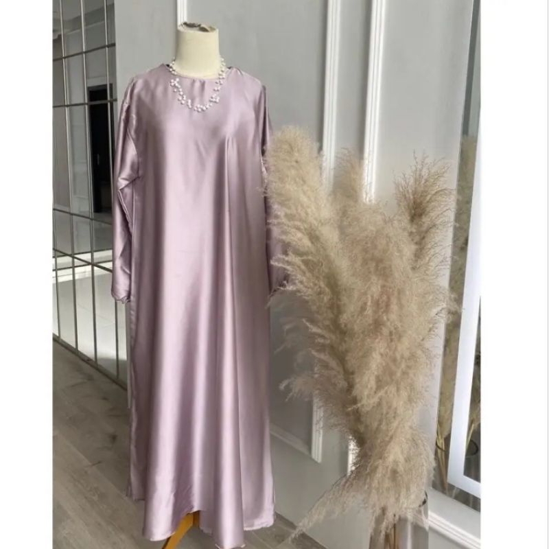 Jual (INER DRESS)SATIN PREMIUM DALEMAN OUTER/OOTD & DAILY/INER SATIN ...