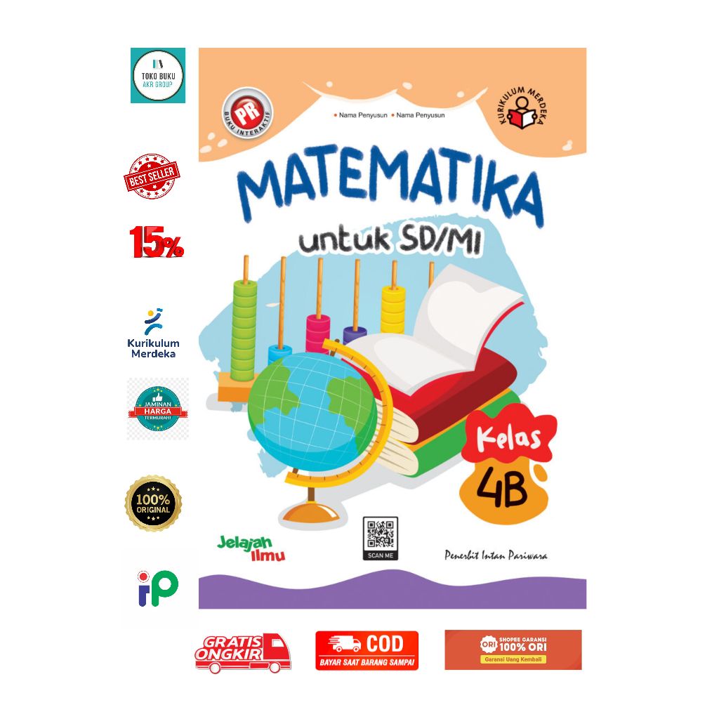 Jual Buku Pr/Lks Kurmer SD Kelas 4 Semester 1 & 2 KURIKULUM MERDEKA Intan pariwara Tahun 2024 ...