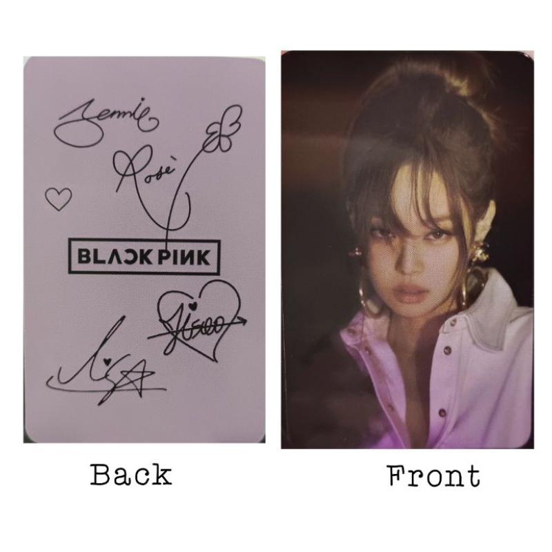 Jual Official Photocard Jennie Blackpink | Shopee Indonesia
