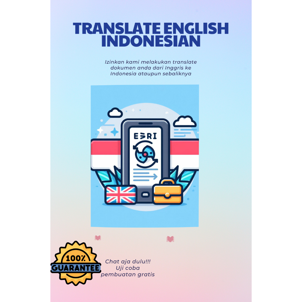 Jual Jasa Translate ENGLISH-INDONESIAN/INDONESIAN-ENGLISH [GRATIS ...