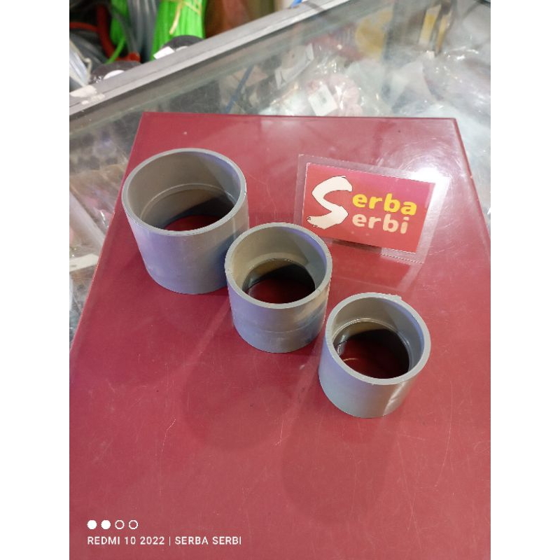 Jual (D 1-1/4" 1-1/2" 2" SOCKET/LURUS) Fitting sambung pipa lurus PVC ...