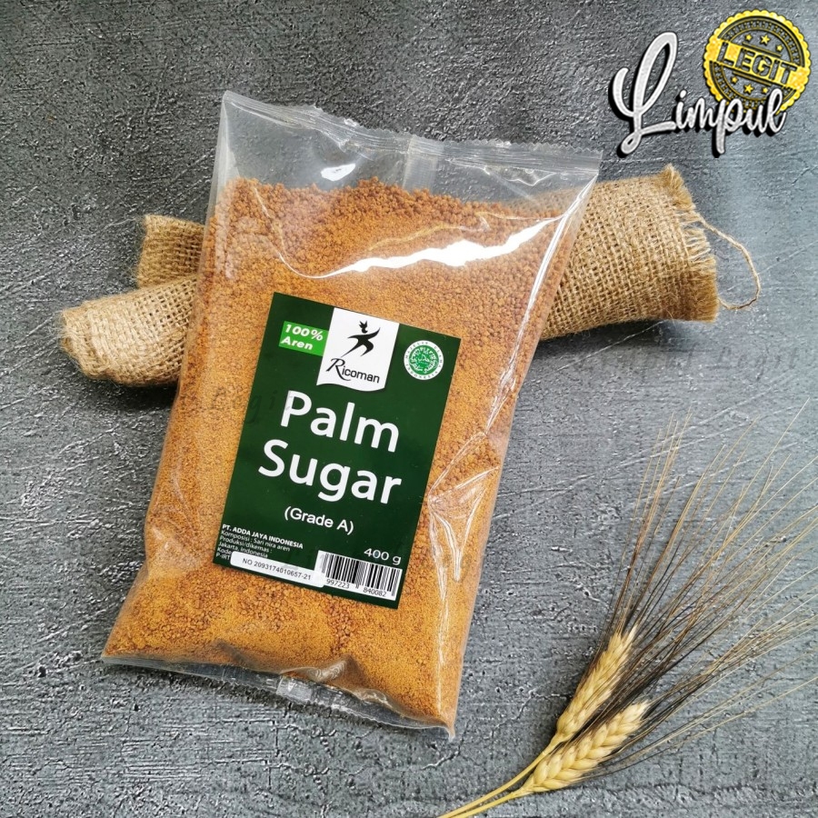 Jual Ricoman Palm Sugar Gula Palem Gula Aren Grade A 400 Gr (100% AREN ...