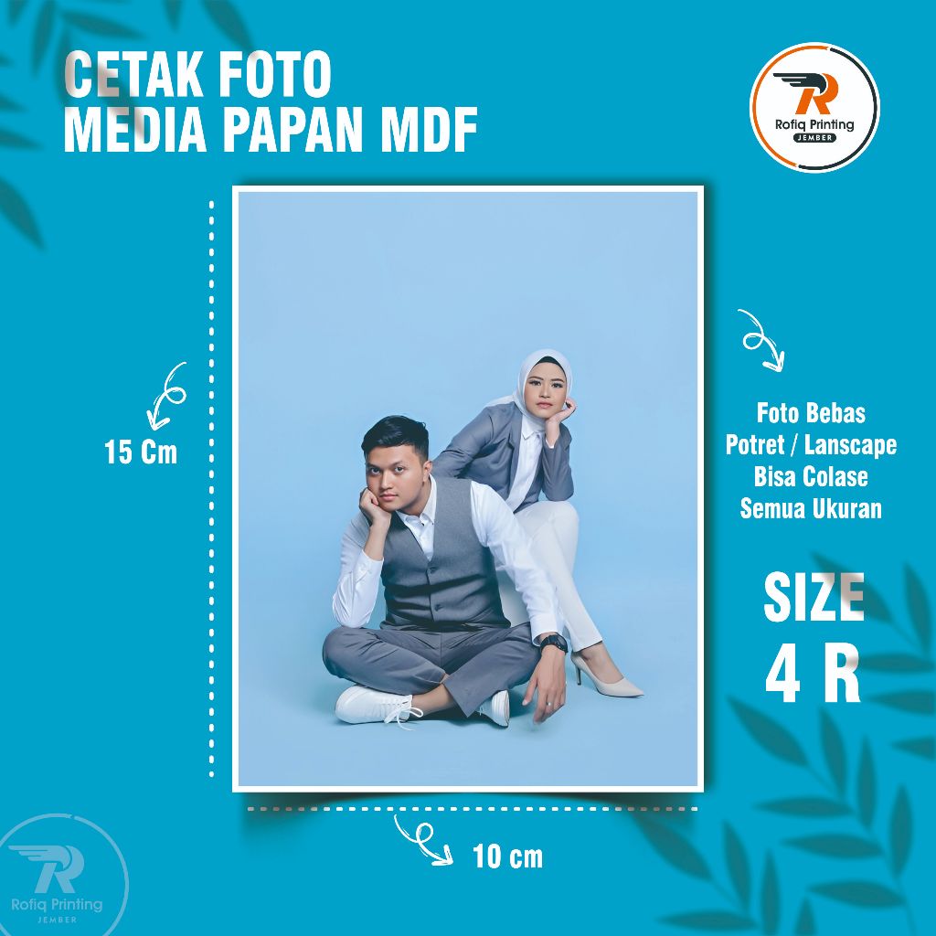 Jual CETAK FOTO UK 4R - MEDIA PAPAN MDF 15 X 10 CM | Shopee Indonesia