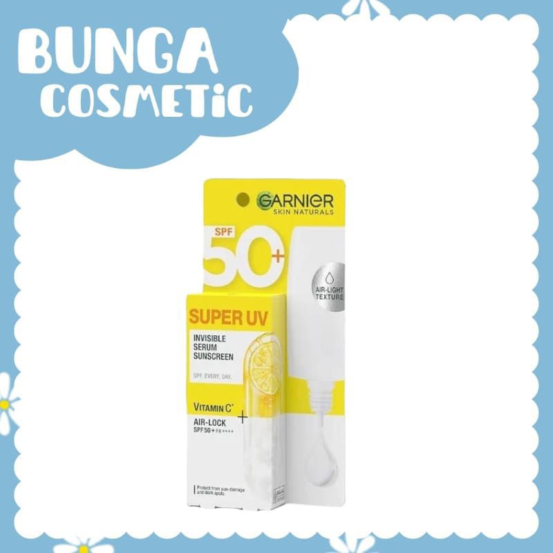 Jual Garnier Super UV Invisible Serum Sunscreen SPF 50+ PA++++ Vitamin ...