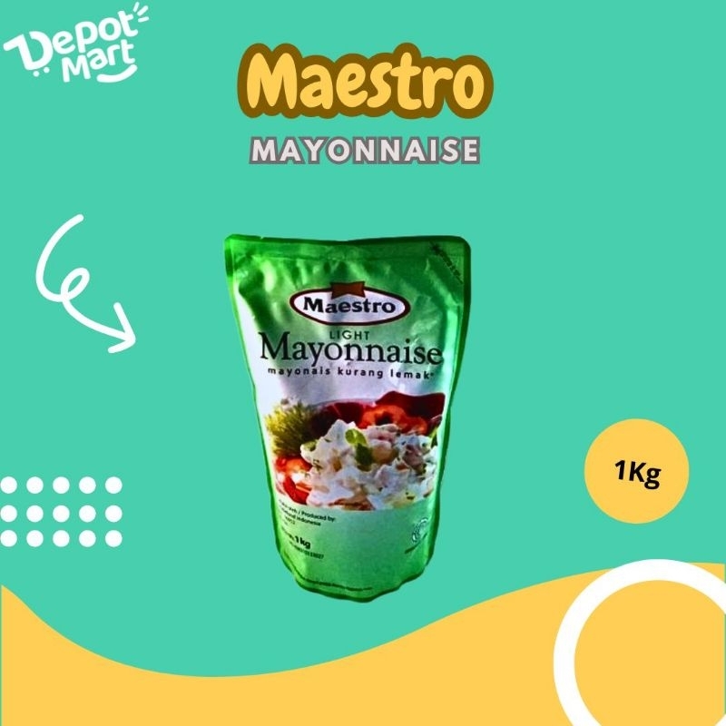Jual Depot Kuliner Mayones Maestro 1 Kg Mayonaise bahan Topping Bumbu ...