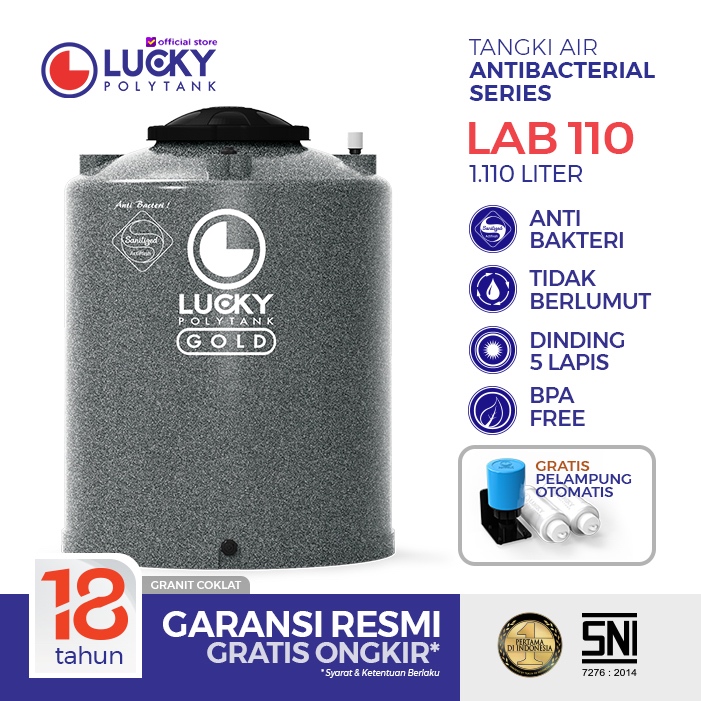 Jual Tangki / Toren Air Anti Bakteri Lucky 1100 liter (LAB 110) | Shopee Indonesia