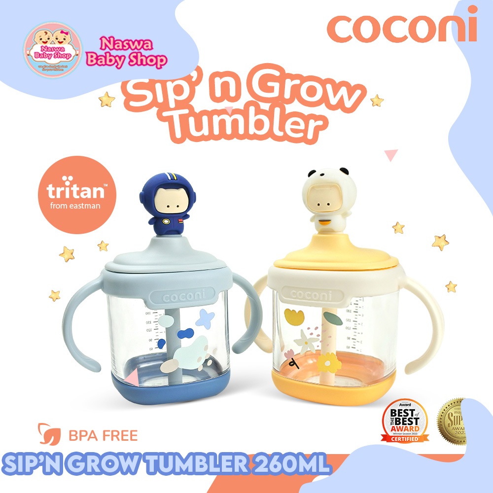Jual Coconi Sip' n Grow Tumbler Gelas Minum Anak 260ml | Shopee Indonesia