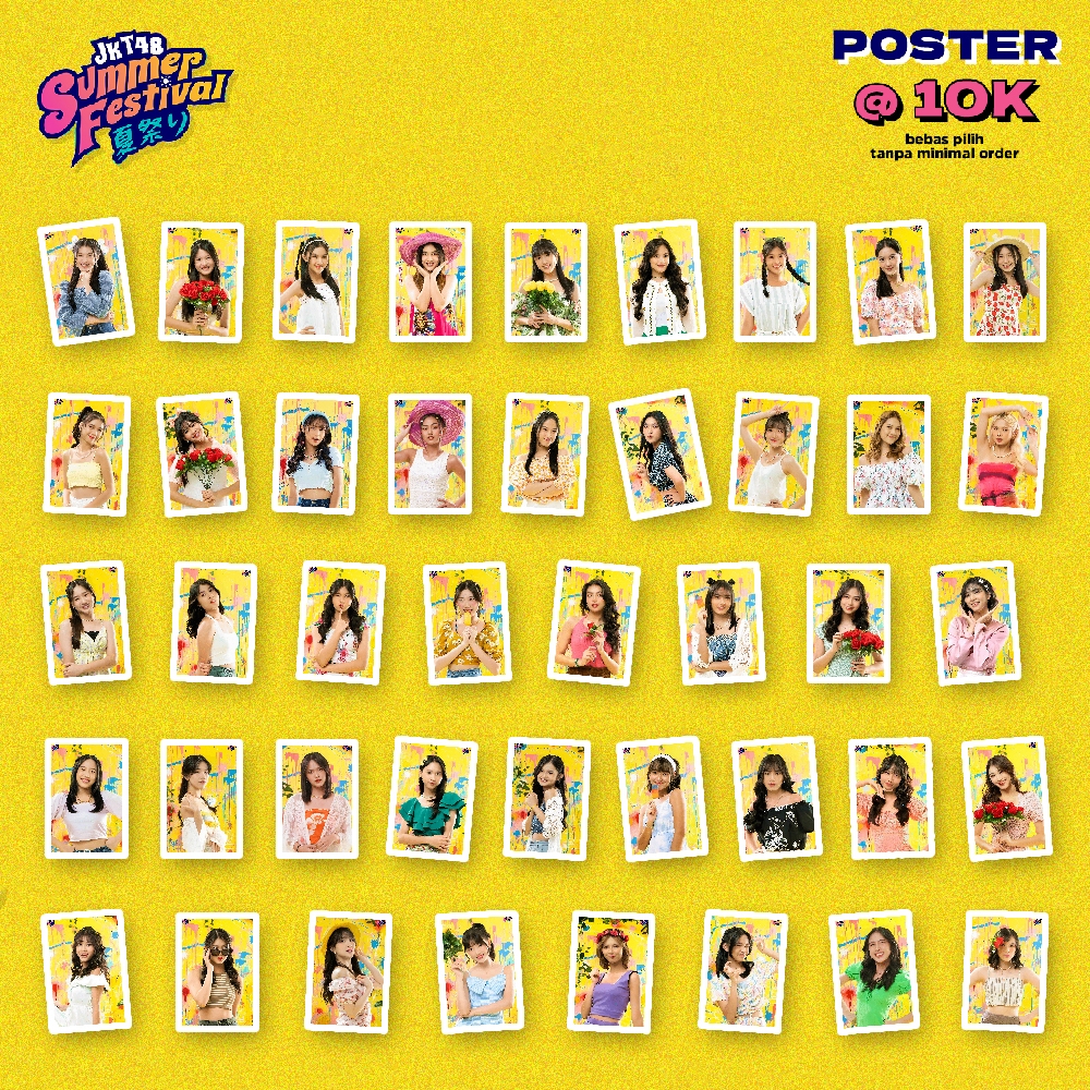 Jual Poster Member Summer Festival JKT48 | Shopee Indonesia