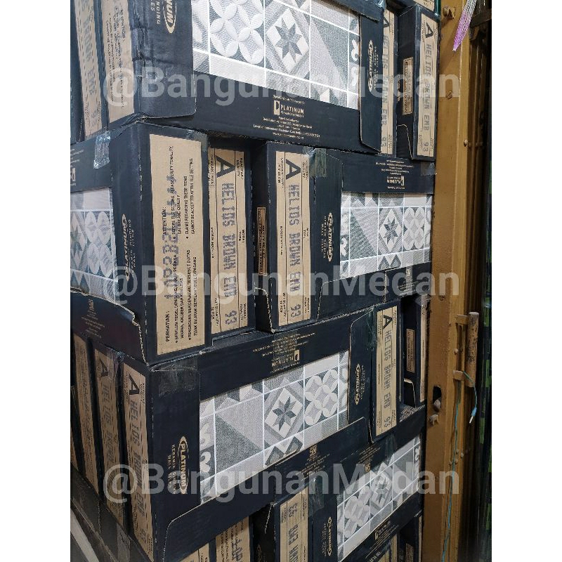 Jual 25X40 PLATINUM KW A HELIOS BROWN EMBOSSED KERAMIK CORAK MOTIF ...