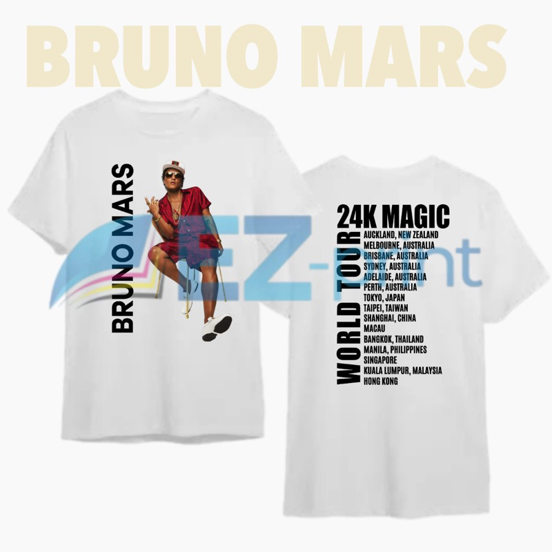 Jual KAOS KONSER BRUNO MARS 24K MAGIC BAJU TSHIRT BRUNOMARS SG 2024 ...