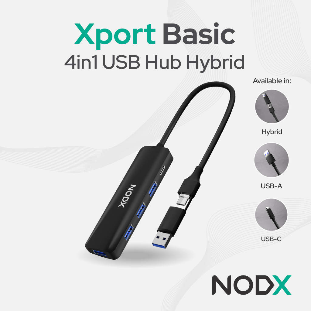 Jual NODX Xport Basic USB Hub 4 Ports | Shopee Indonesia