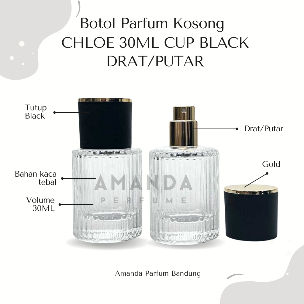 Jual BOTOL PARFUM CHLOE 30ML CUP BLACK PUTAR/DRAT - BOTOL PARFUM MEWAH ...