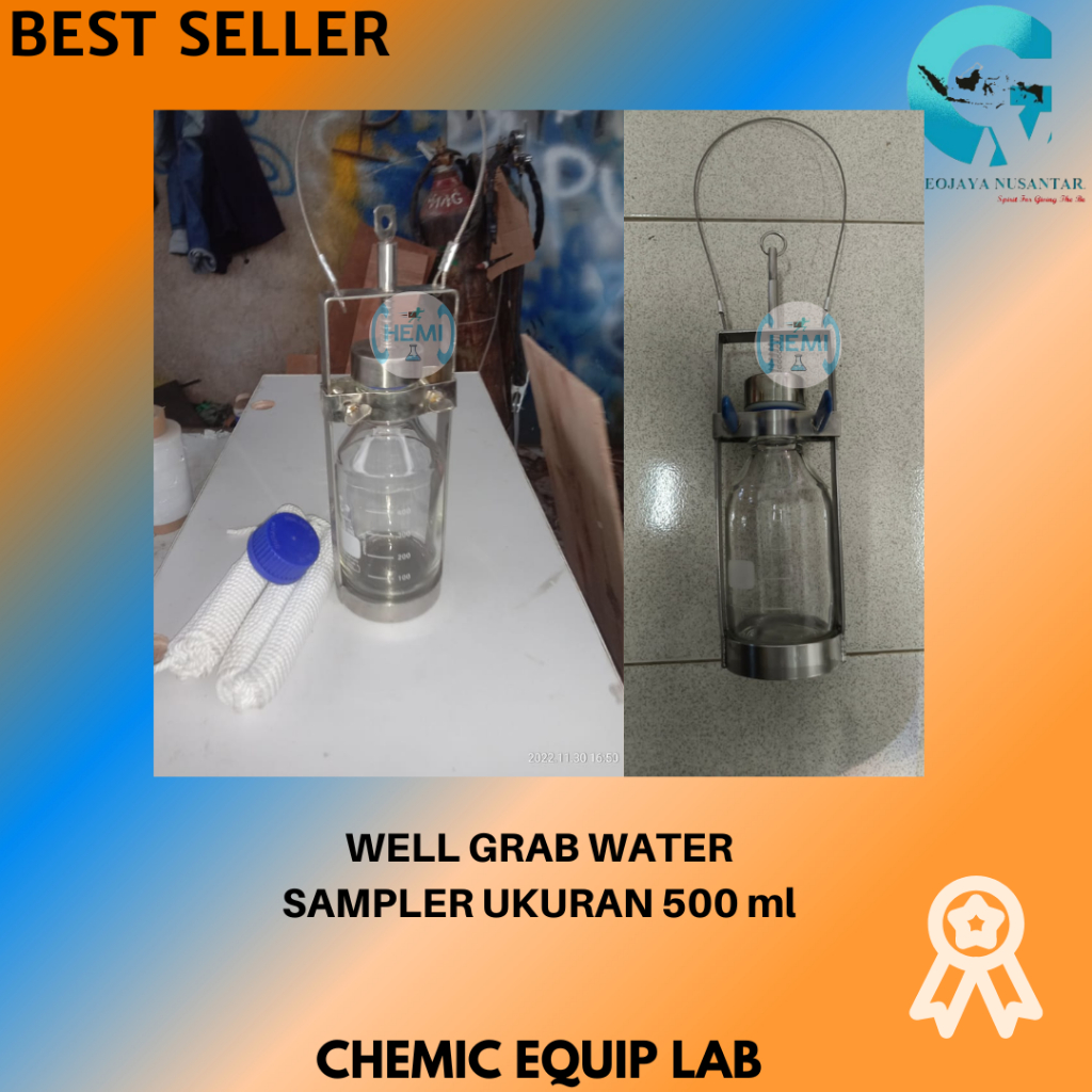 Jual ALAT LABORATORIUM WELL GRAB WATER SAMPLER UKURAN 500 ml / GRAB ...