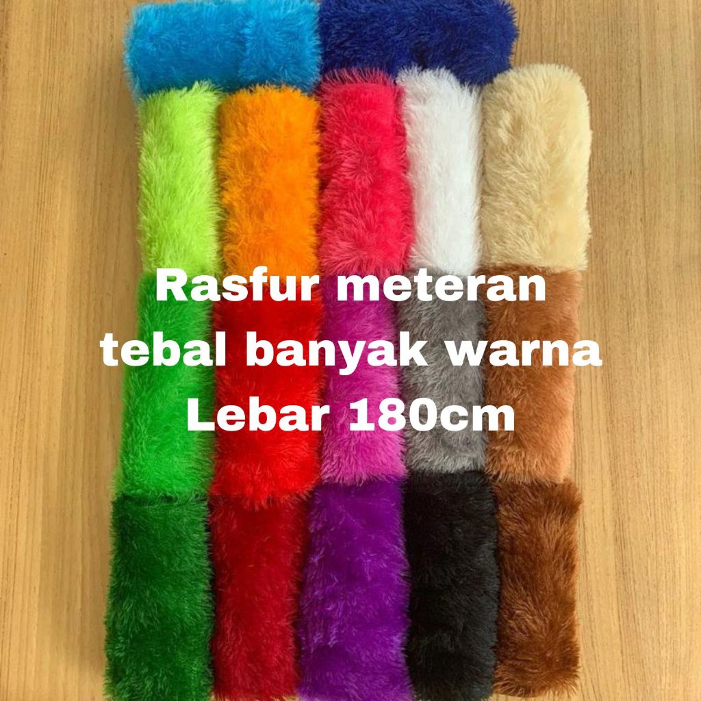 Jual [NEW] Kain bulu rasfur 50x180cm, alas foto produk, backdrop foto ...