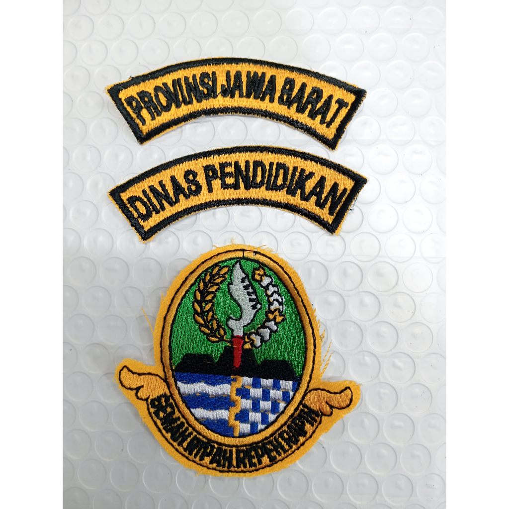 Jual SATU SET LOGO BORDIR PEMERINTAH PROVINSI JAWA BARAT.LOGO+DINAS ...