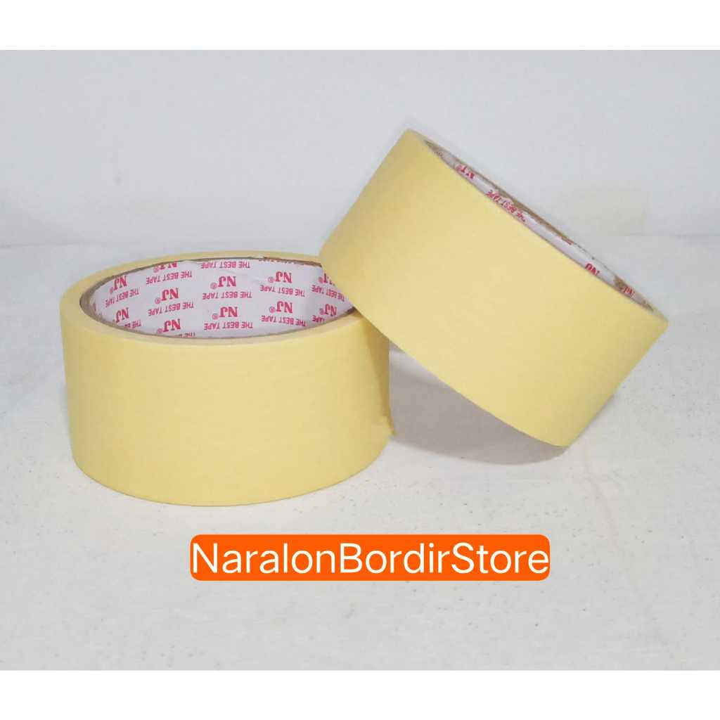 Jual masking tape / lakban kertas kuning 2 inch × 15 yard | Shopee ...