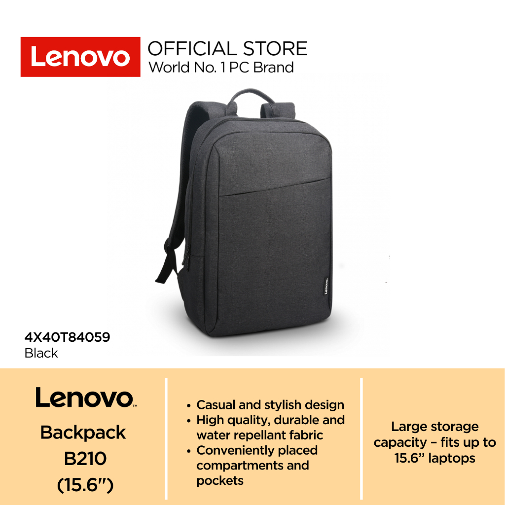 Jual Lenovo Backpack B210 15.6" Laptop Casual 4X40T84059 / GX40Q17225 ...