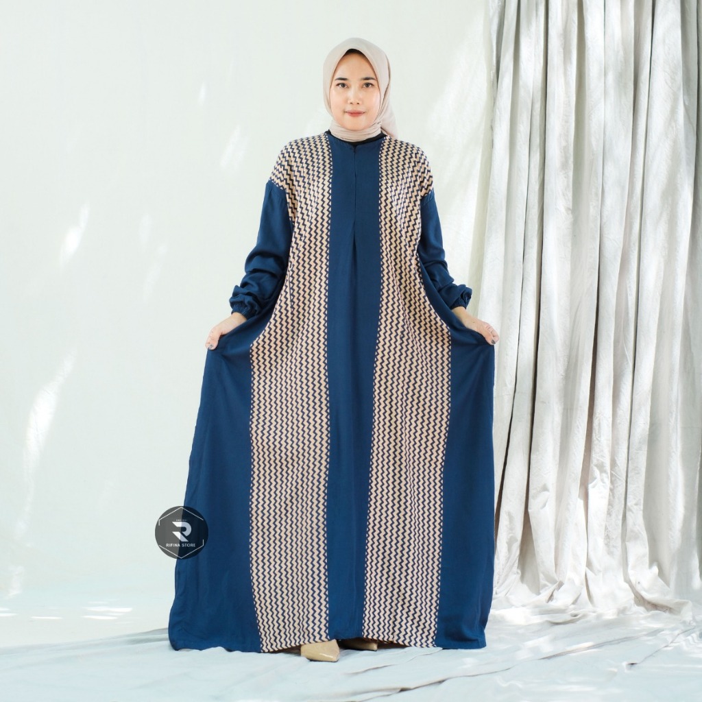 Jual Rifina Dress Madina Rayon premium Simple Elegan | Shopee Indonesia