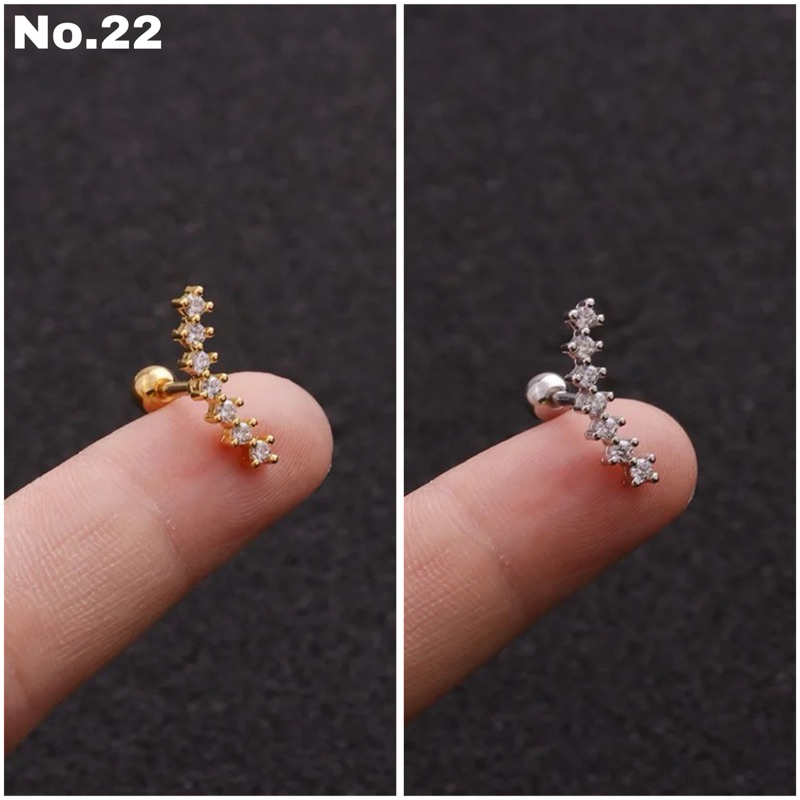 Jual Anting tindik piercing earrings stainless stell anti karat dan ...