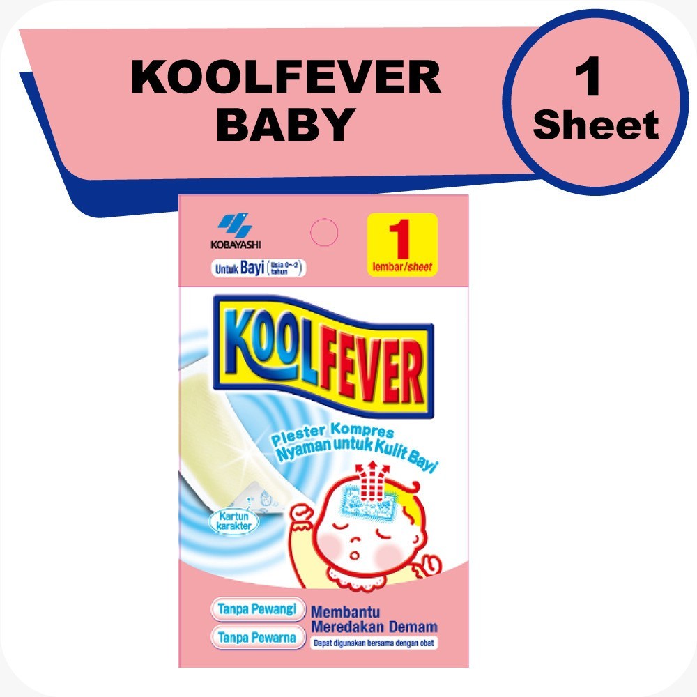 Jual Kool Fever Cool Fever Plester Kompres Demam Bayi Cooling Patch ...