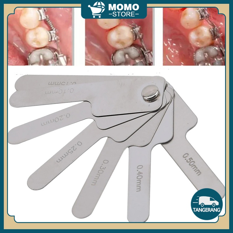 Jual 7 In 1 Dental Orthodontic IPR Gauge Stainless InterProximal Space ...