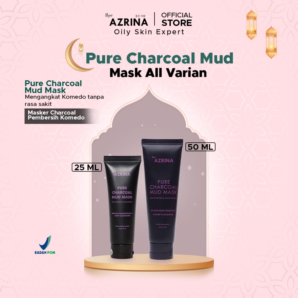 Jual [SPECIAL LIVE] Azrina Pure Charcoal Mud Mask - Masker Wajah ...
