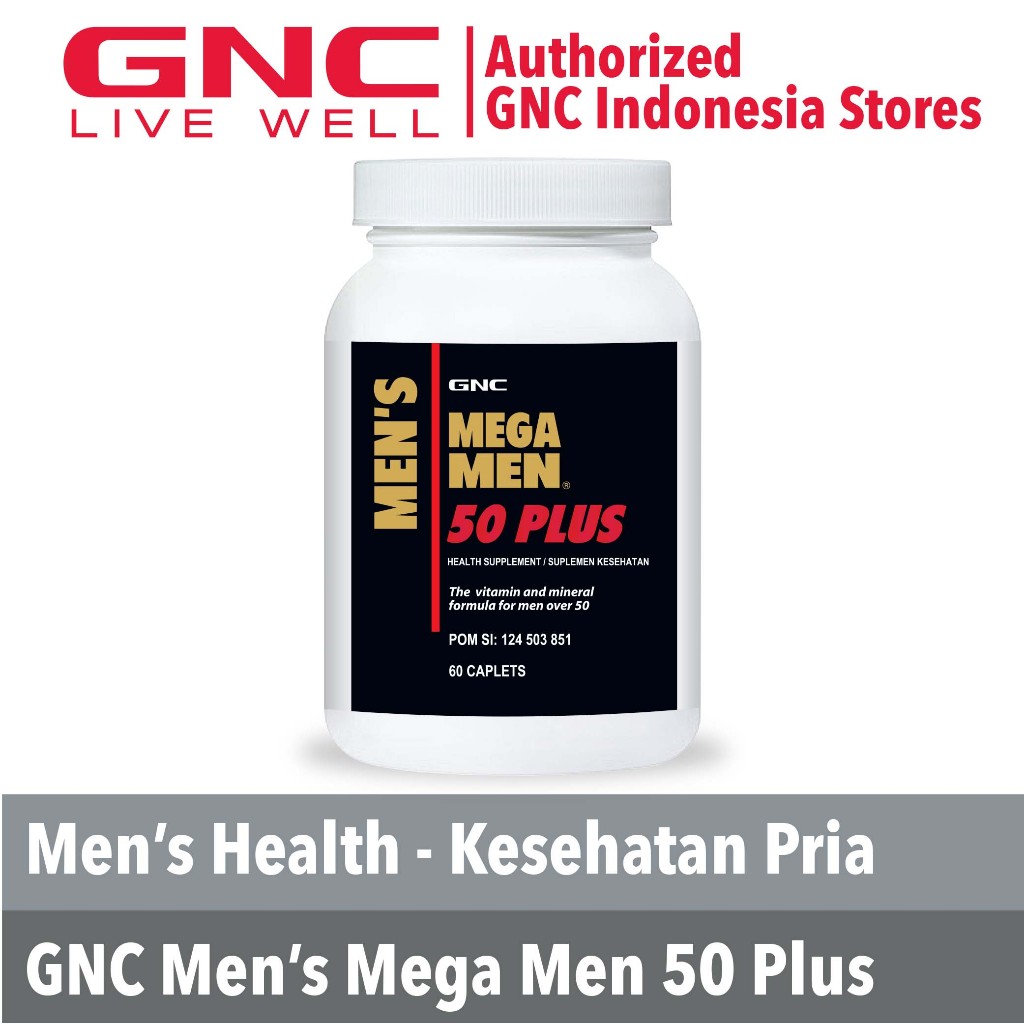 Jual Gnc Mega Men 50 Plus - 60 Kaplet (174911) | Shopee Indonesia