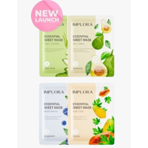 Jual Implora Essential Sheet Mask 25g | Shopee Indonesia