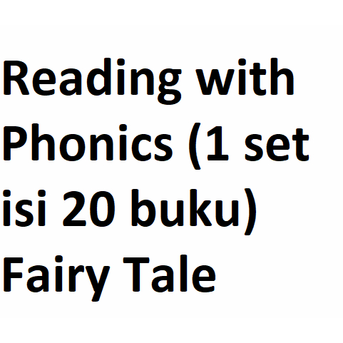 Jual Reading with Phonics Fairy Tale Collection 20 Books Set - Imported Book Buku Impor Anak ...