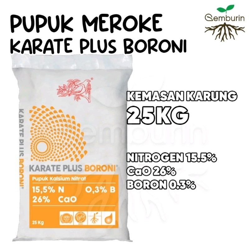 Jual Pupuk Meroke KARATE PLUS BORONI 25KG | Shopee Indonesia